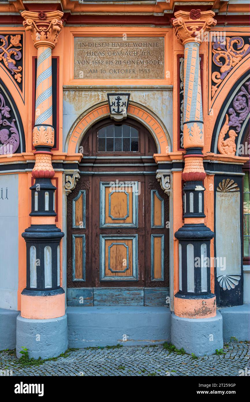 Where Lucas Cranach the Elder once lived, in the Cranach House, a ...