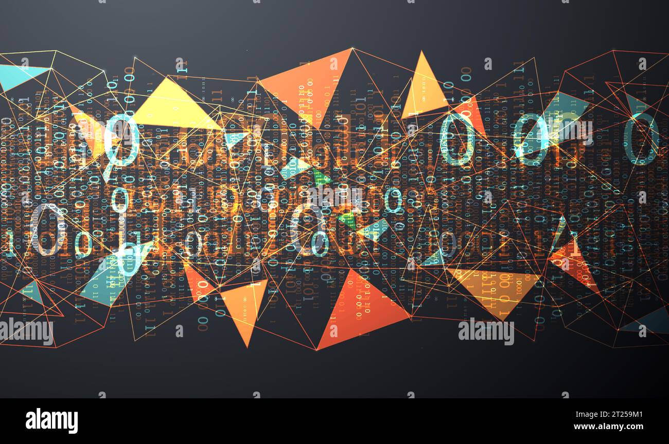 Technology Background Big Data Concept Binary Computer Code Vector 0067