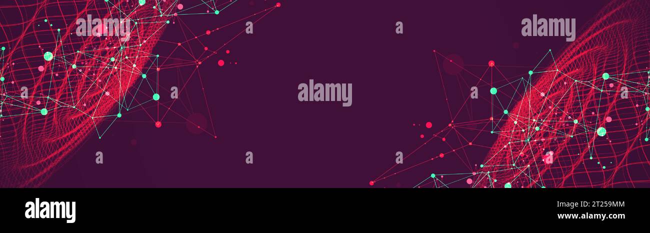 Template for science and technology presentation. Plexus style ...