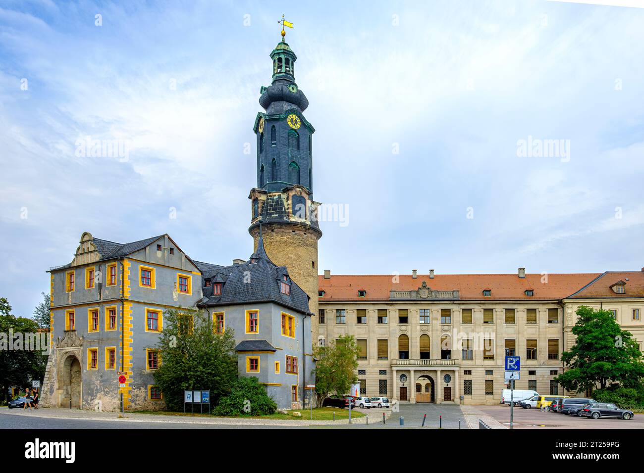 The building complex Stadtschloss Weimar, also known as Residenzschloss ...