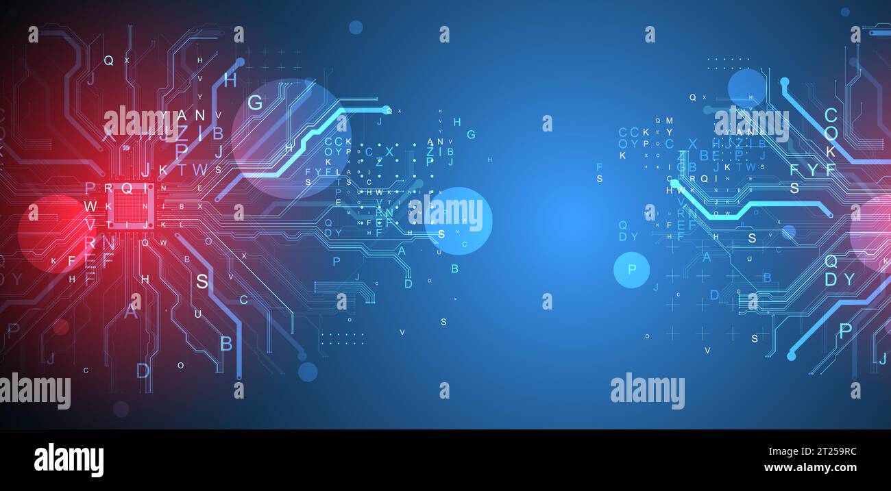 CPU concept. Circuit board. Technology background Stock Vector Image ...