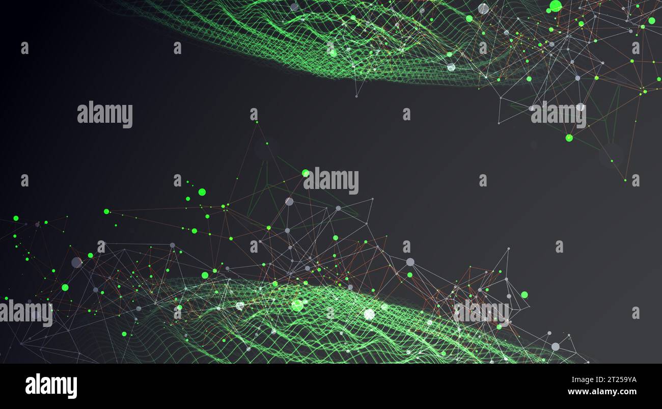 Template for science and technology presentation. Plexus style ...