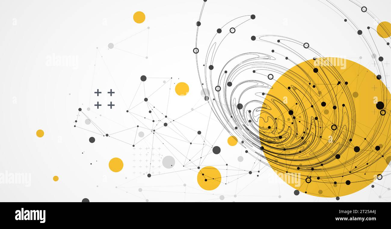 Template for science and technology presentation. Plexus style ...