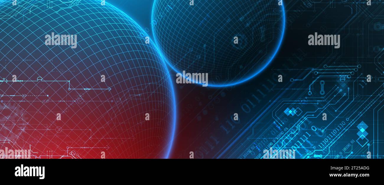 Sphere theme vector illustration. Digital technology background Stock ...