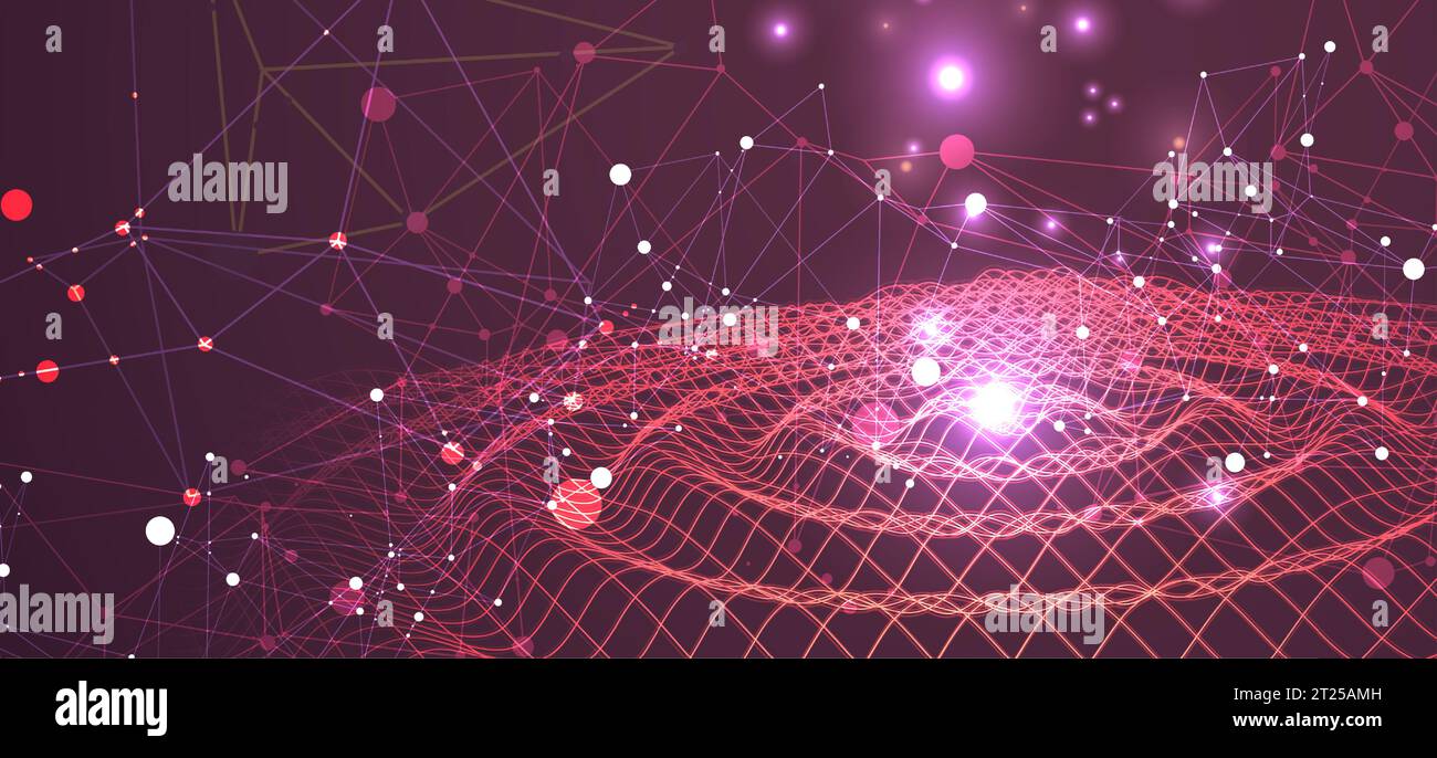 Template for science and technology presentation. Plexus style ...