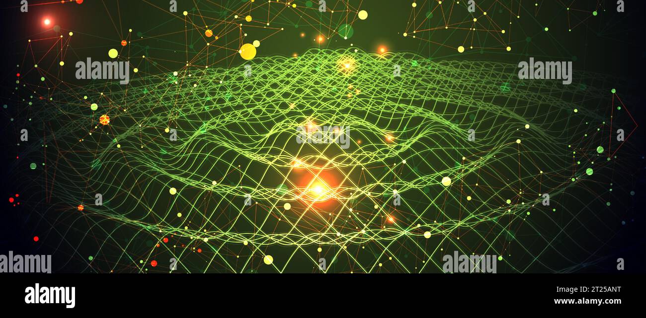 Template for science and technology presentation. Plexus style ...