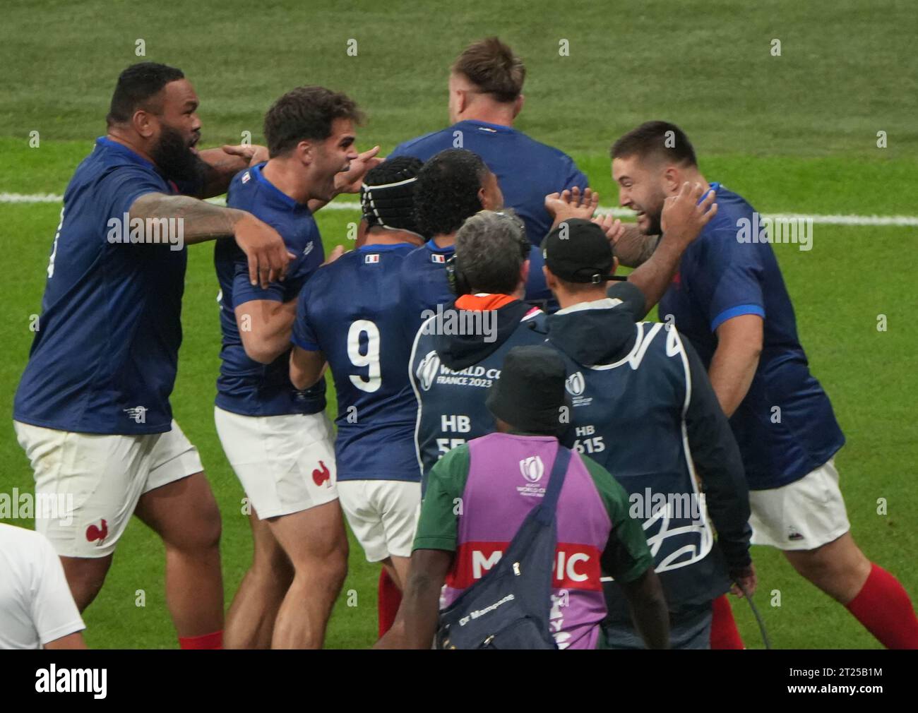 Celebration TRY Cyril Baille during the World Cup 2023, Quarter-final ...