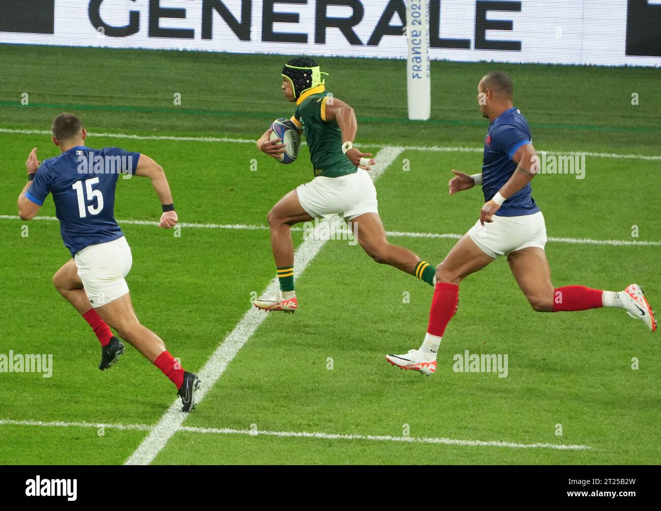Kurt - Lee Arendse of South Africa during the World Cup 2023, Quarter ...