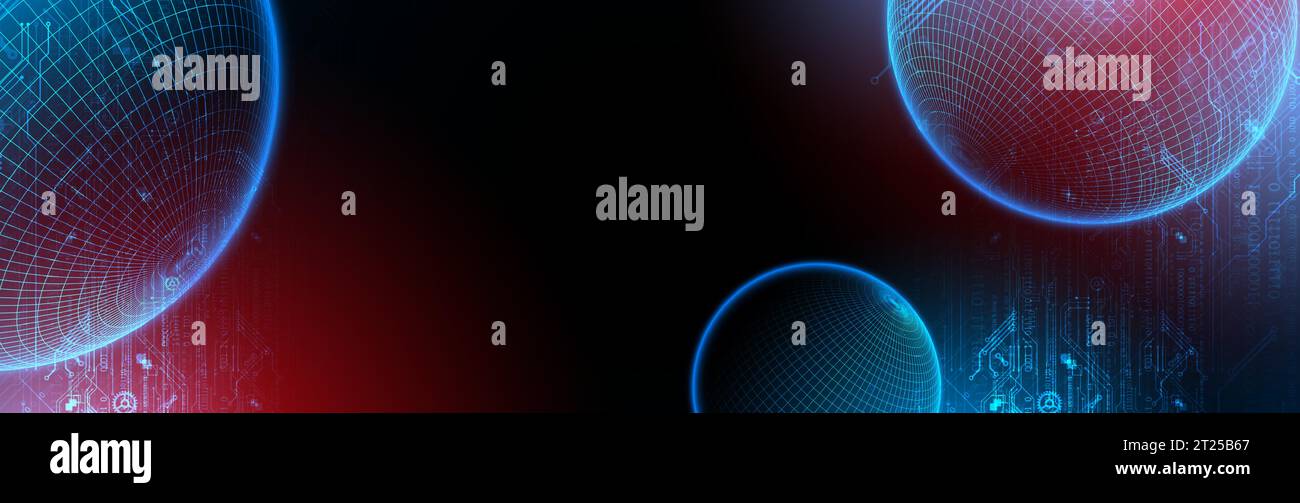 Sphere theme vector illustration. Digital technology background Stock ...