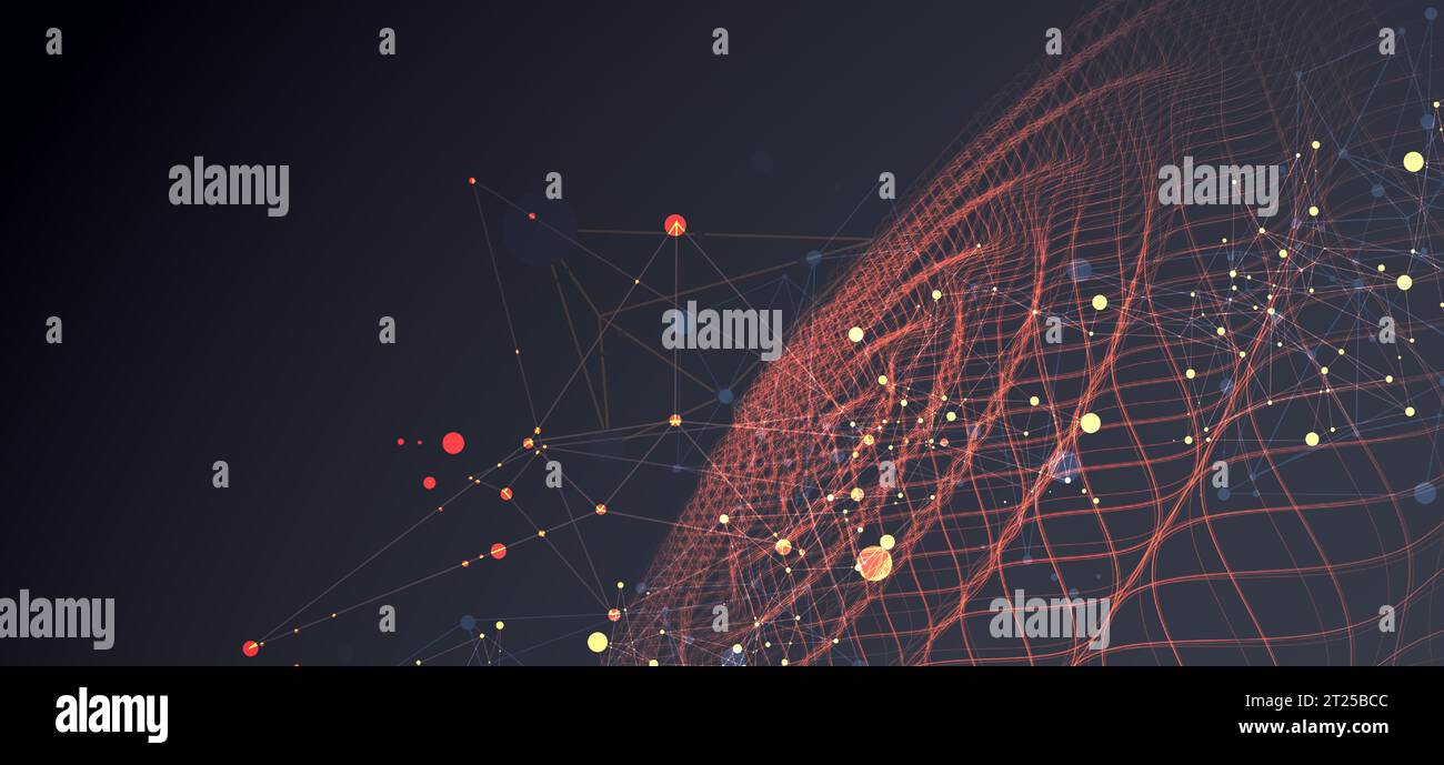Template for science and technology presentation. Plexus style ...