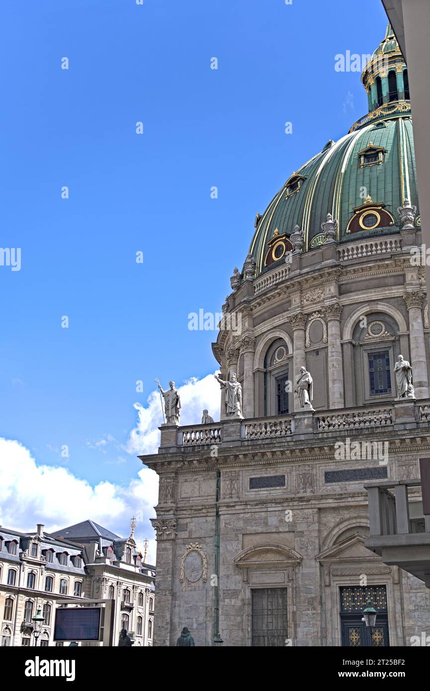 Frederik's church decorated with gold and statues of Christian figures ...