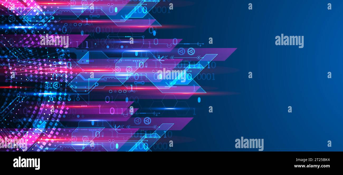 Abstract technology concept. Circuit board, high computer background ...