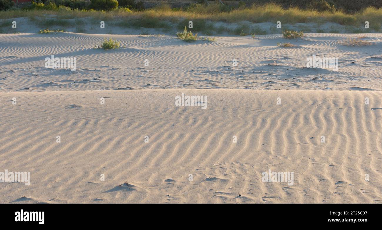 Sand dunes at Hog Bay in Penneshaw, Kangaroo Island, Australia in late ...