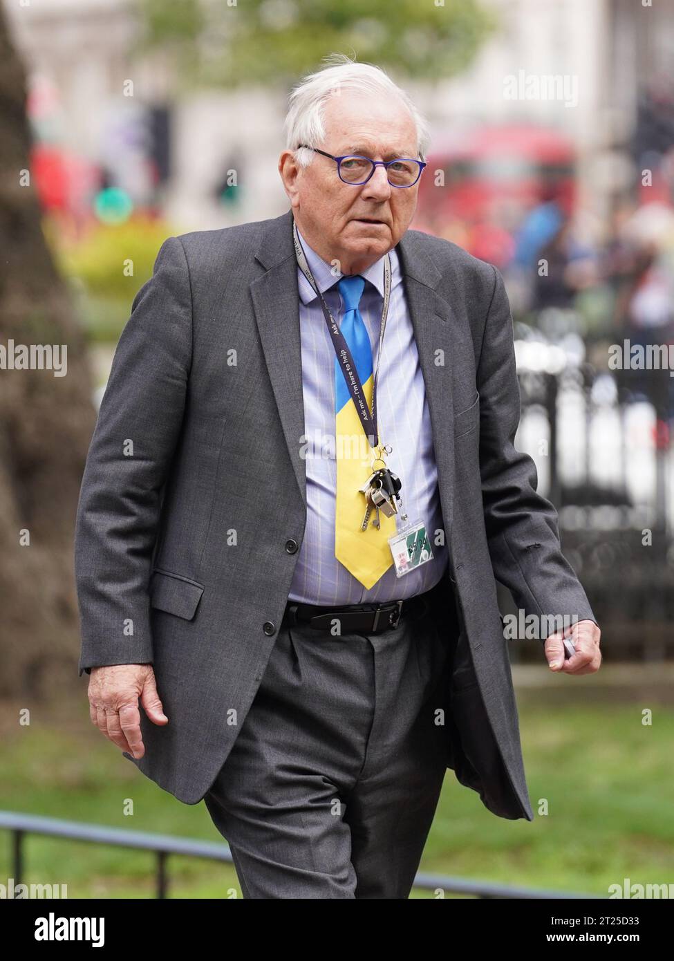 Sir Peter Bottomley arrives for a Service of Thanksgiving for the life ...