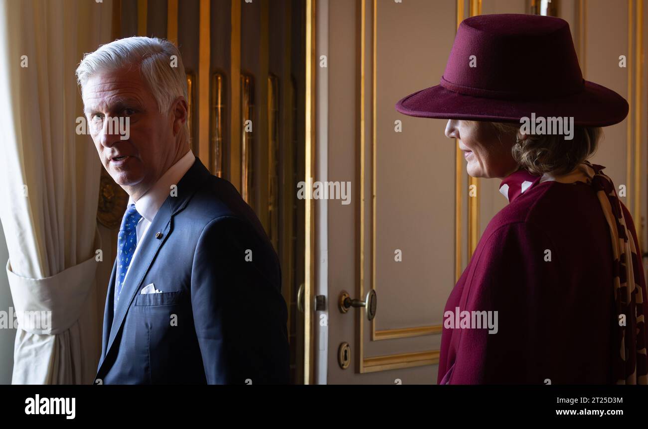 Brussels, Belgium. 17th Oct, 2023. King Philippe - Filip of Belgium and ...