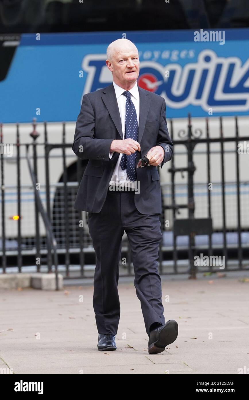 David Willetts arrives for a Service of Thanksgiving for the life and ...