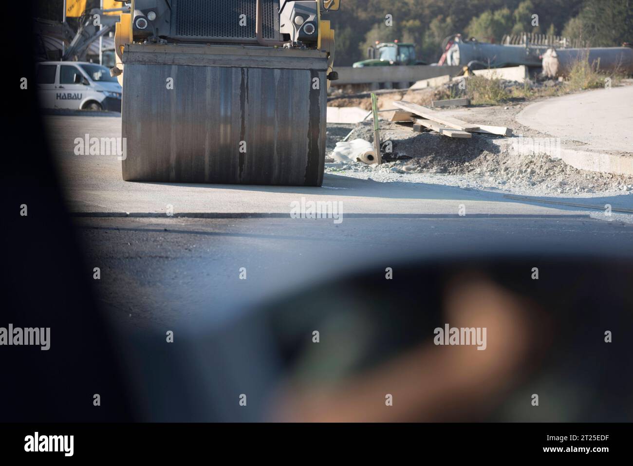 Ground Leveling And Flattening In Road Construction And Traffic ...