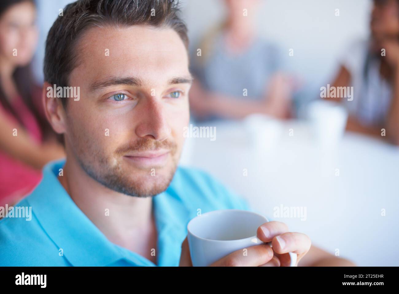 Businessman drinking green tea hi-res stock photography and images - Alamy
