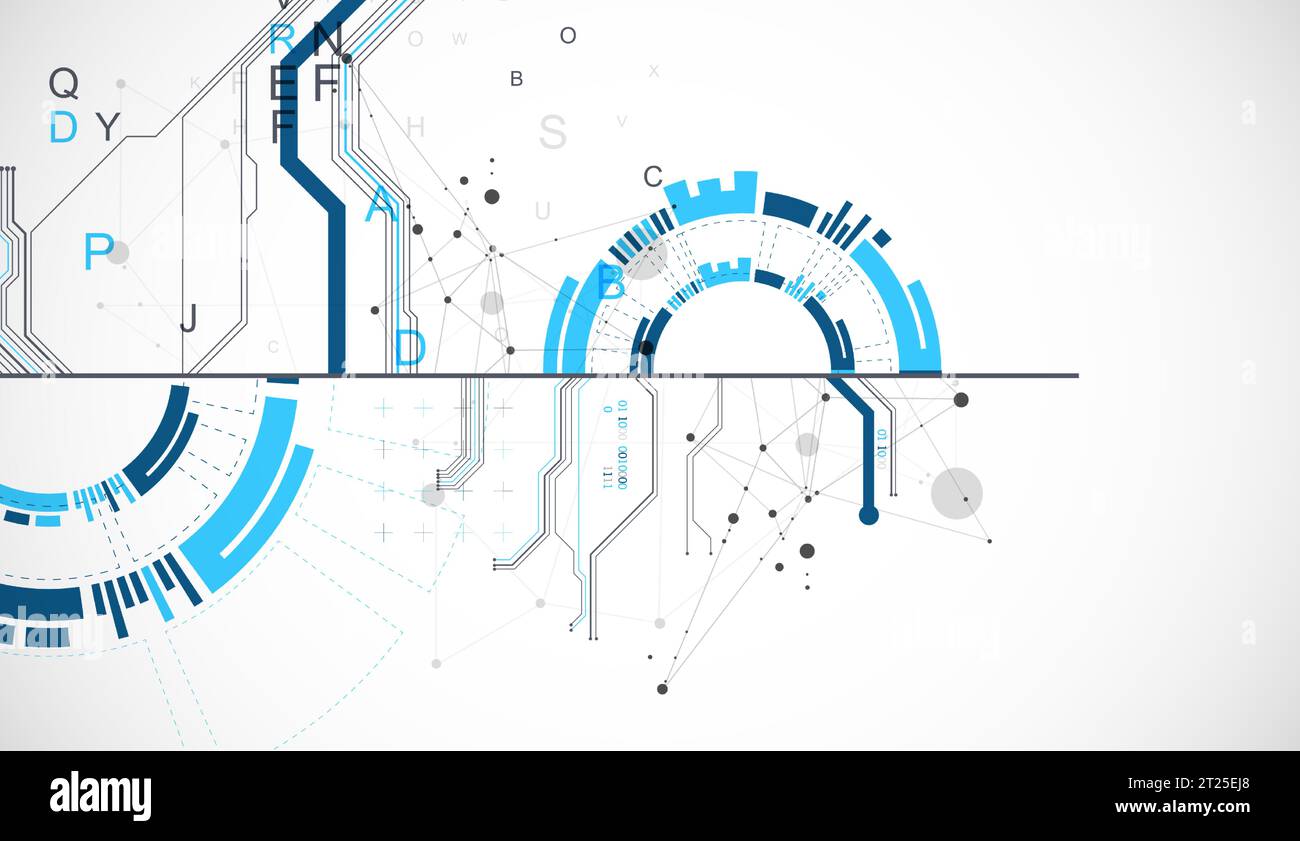 Scientific and technological ART concept. Abstract background with ...