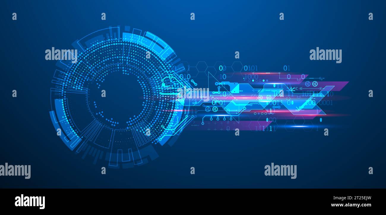 Abstract technology concept. Circuit board, high computer background ...