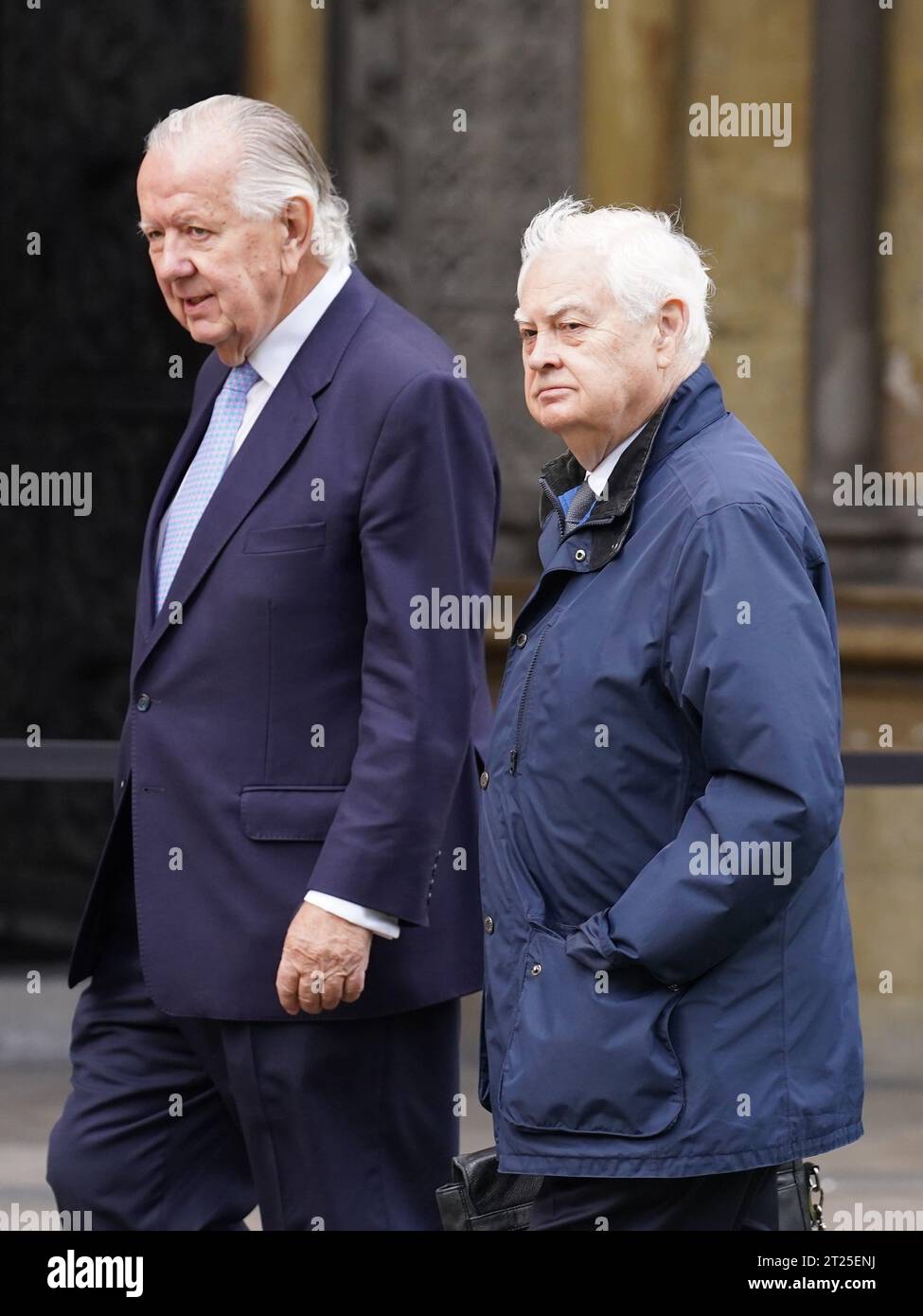 Steven Norris (left) and Norman Lamont arrive for a Service of ...