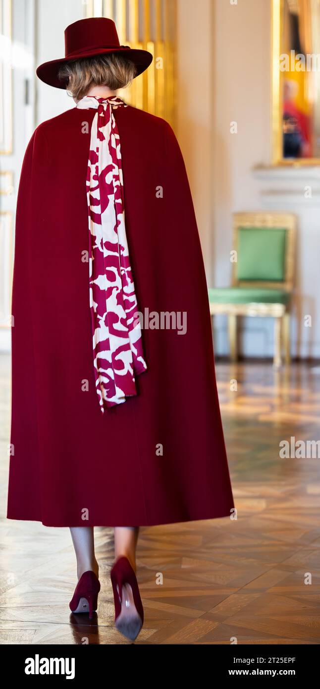 Brussels, Belgium. 17th Oct, 2023. Queen Mathilde of Belgium pictured ...
