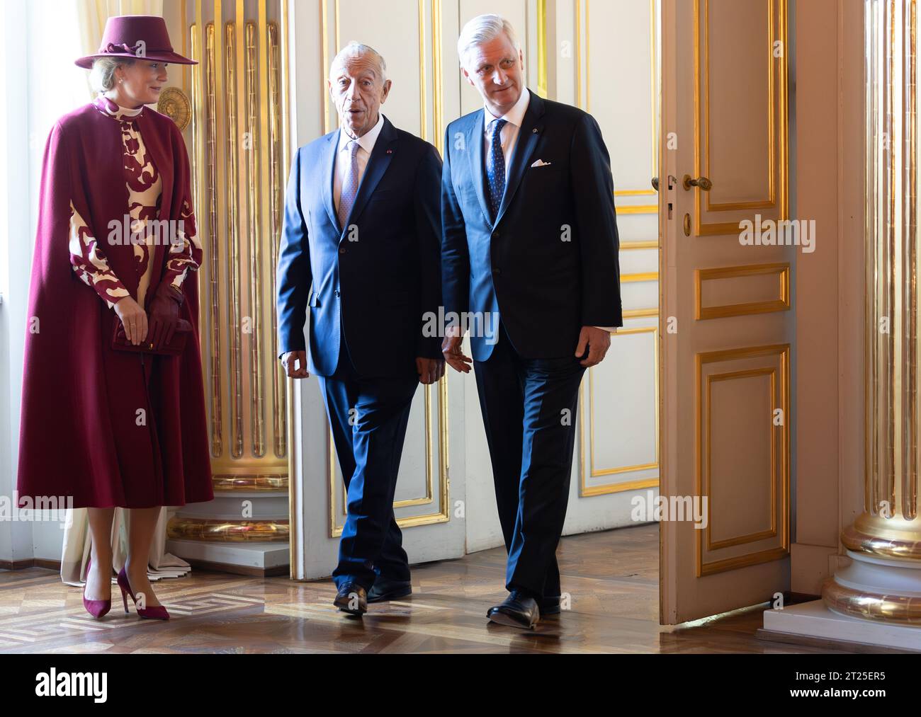 Brussels, Belgium. 17th Oct, 2023. Queen Mathilde of Belgium, President ...