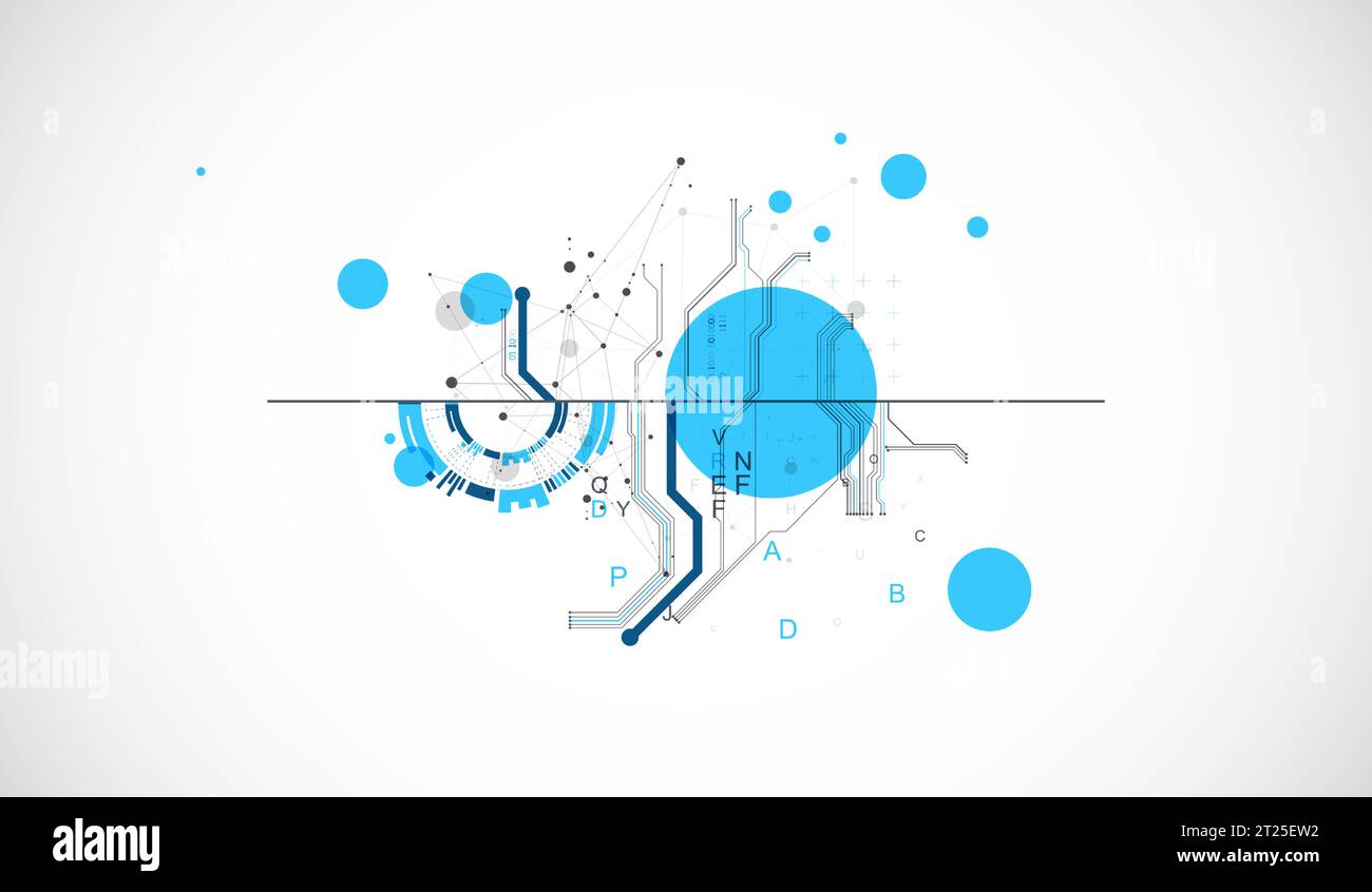 Scientific and technological ART concept. Abstract background with ...