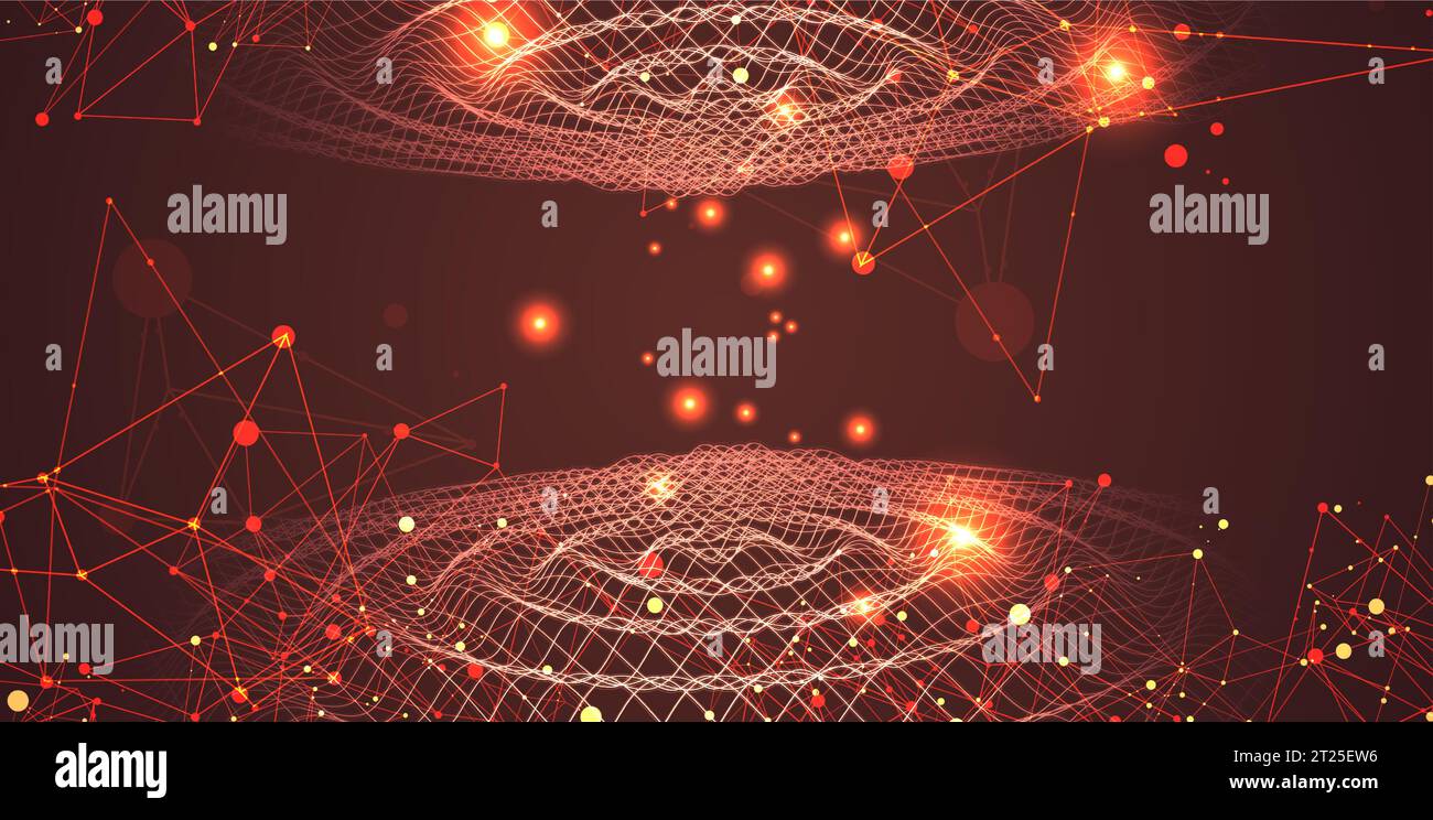 Template for science and technology presentation. Plexus style ...