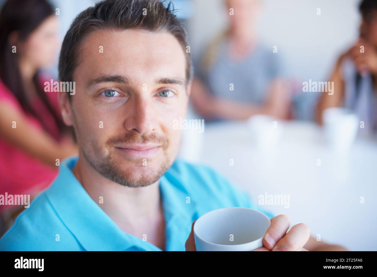 Relaxed male designer drinking tea hi-res stock photography and images ...