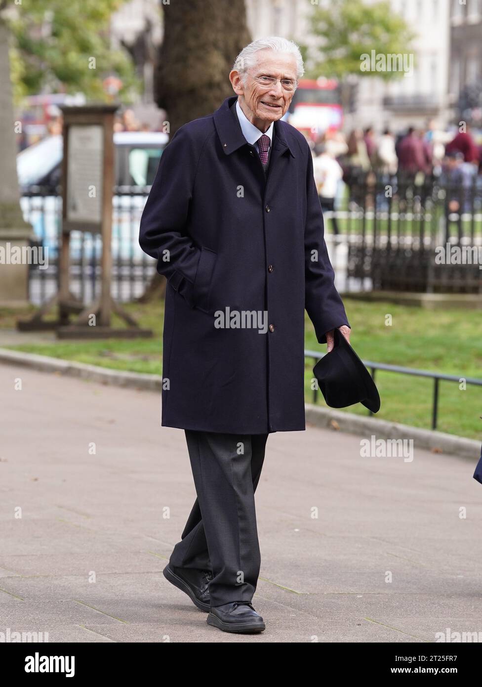Lord Norman Fowler arrives for a Service of Thanksgiving for the life ...