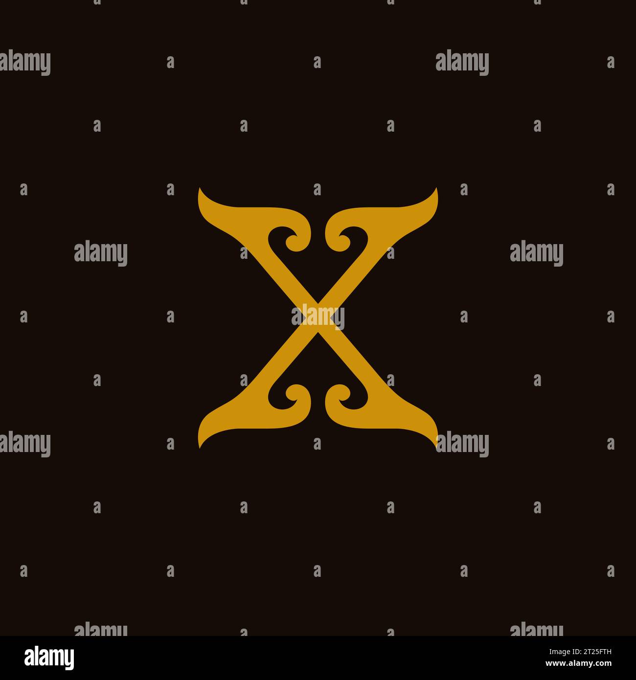 Letter X Luxury Logo Design. Initial X Vector Stock Vector Image & Art ...