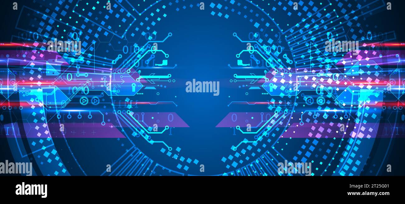 Abstract technology concept. Circuit board, high computer background ...