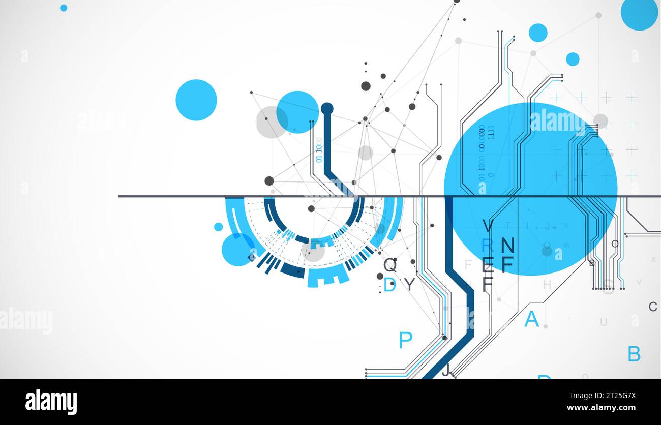 Scientific and technological ART concept. Abstract background with ...
