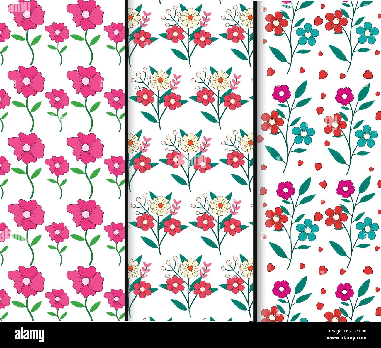 flower pattern vector design. pattern background design Stock Vector ...