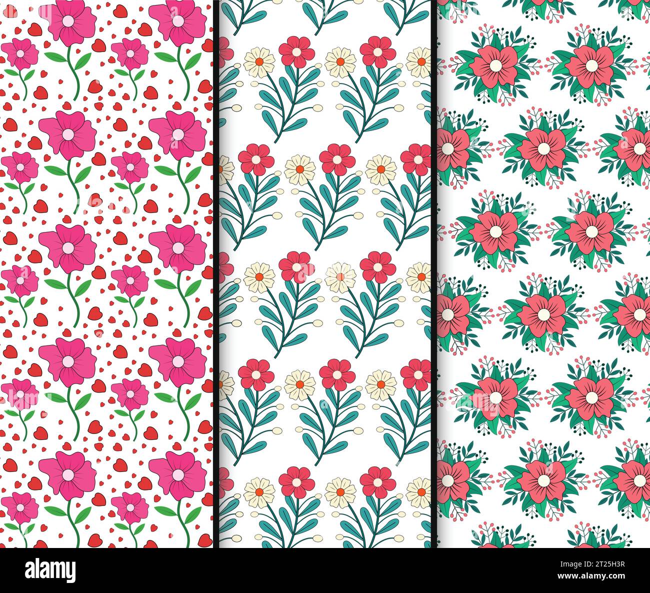 flower pattern vector design. pattern background design Stock Vector ...