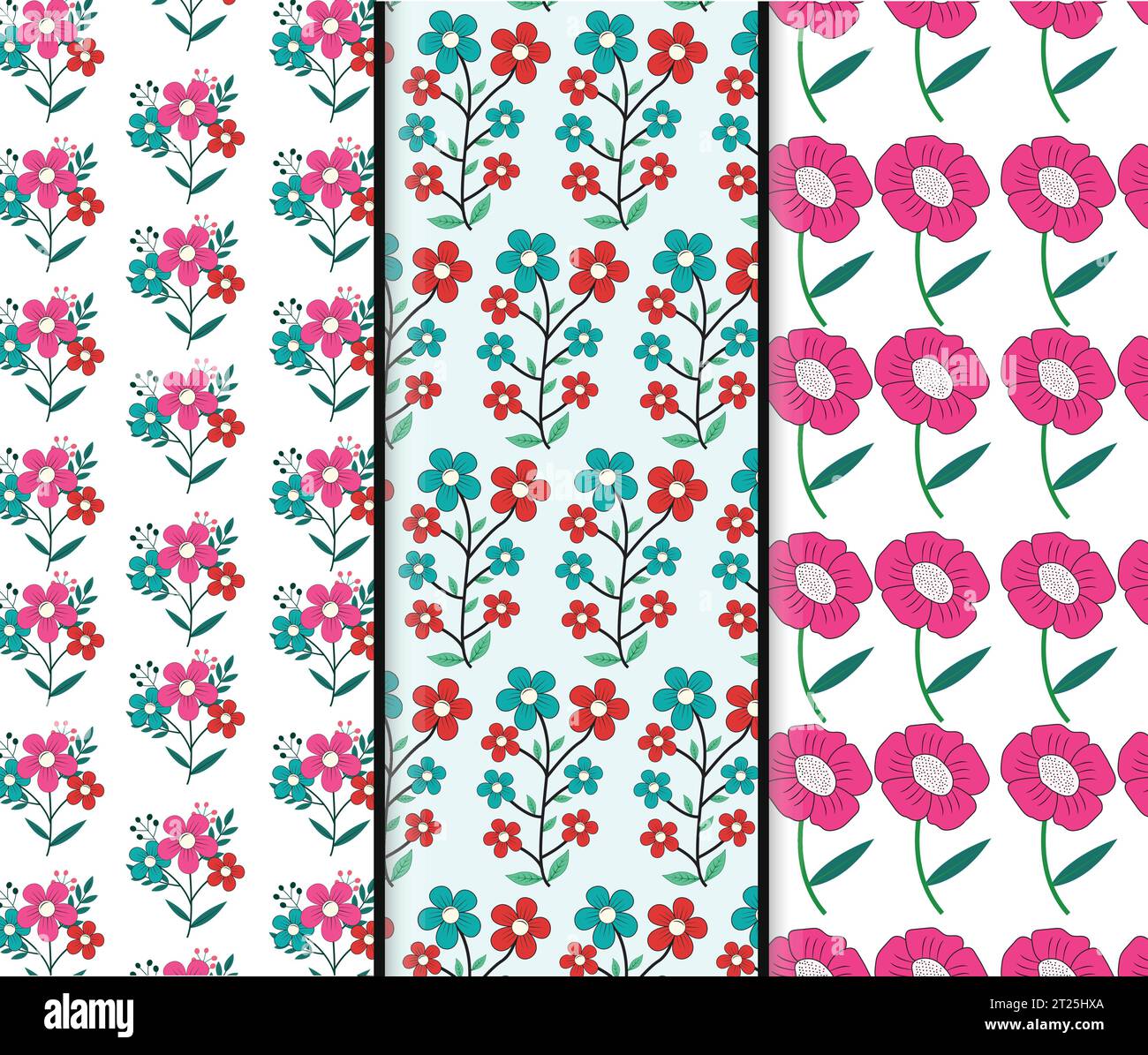 flower pattern vector design. pattern background design Stock Vector Image & Art - Alamy