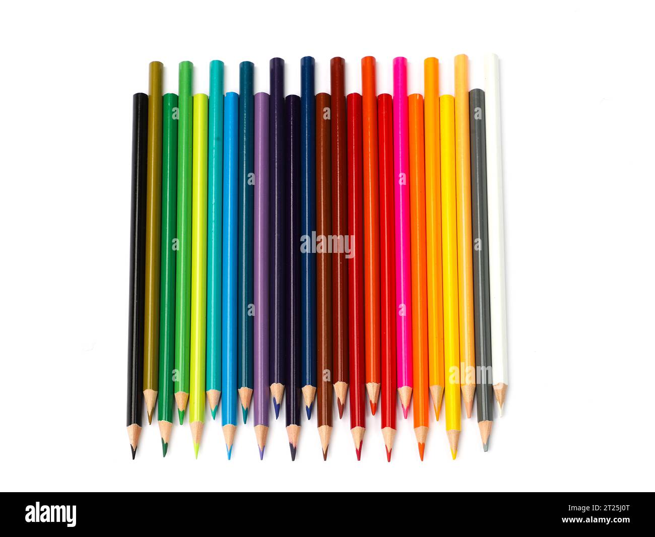 Children colored pencils drawing Cut Out Stock Images & Pictures - Alamy