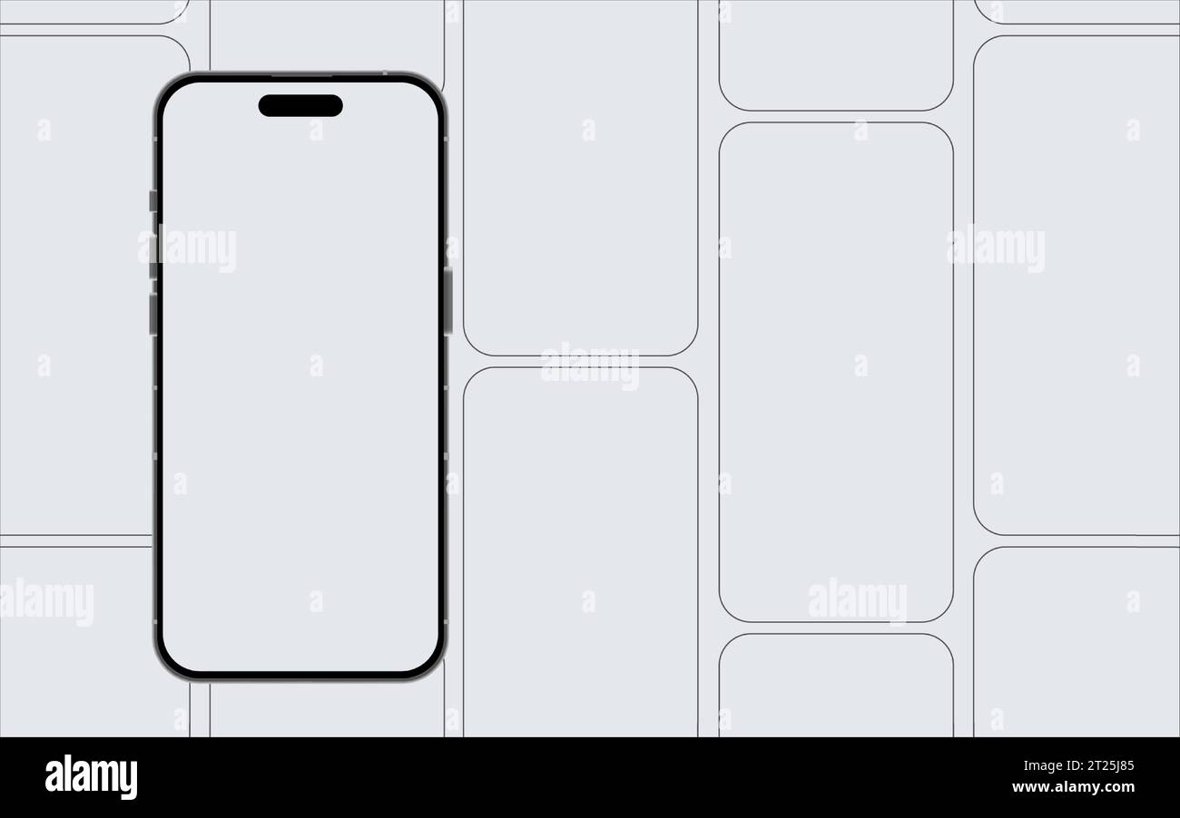 Mobile phone mockup, Smartphone template, Telephone vector mock up ...