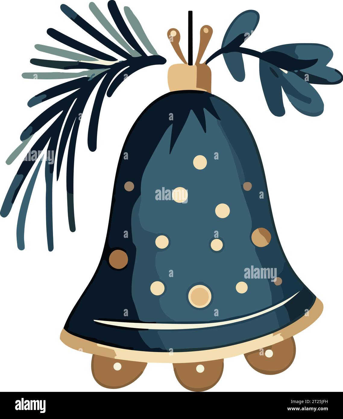 Evergreen holiday display Stock Vector Images - Alamy