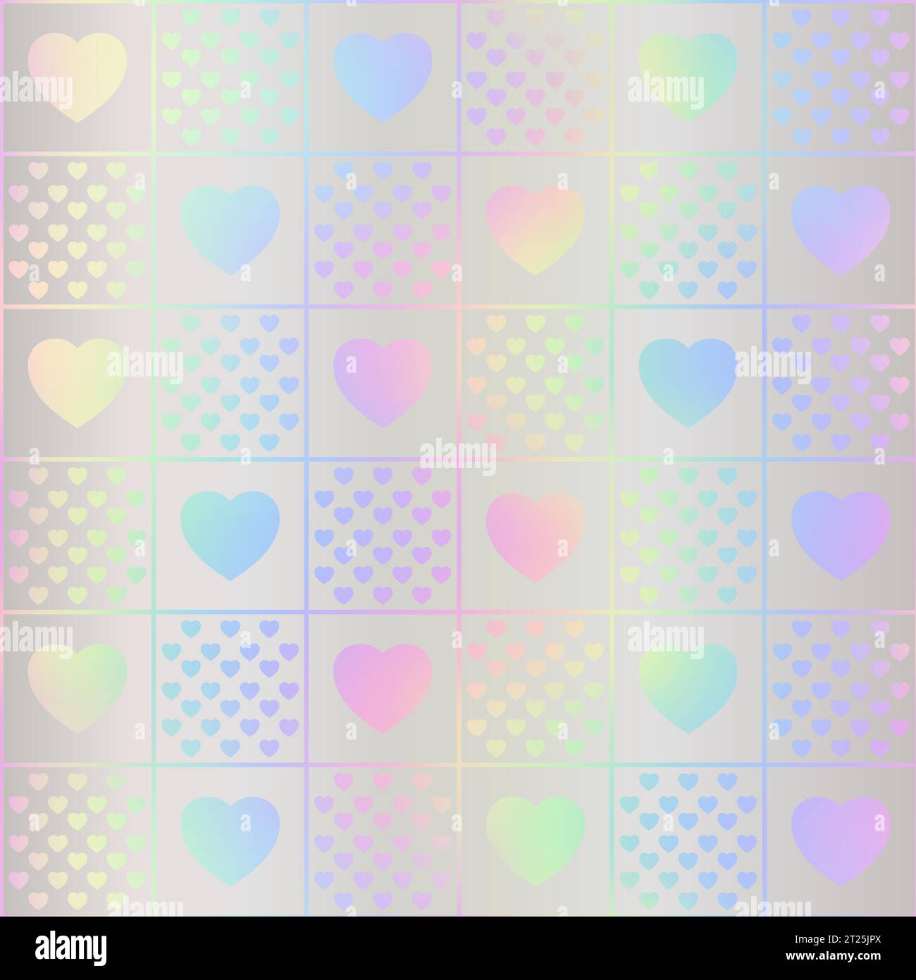 Repeated hearts pattern Stock Vector Images - Alamy