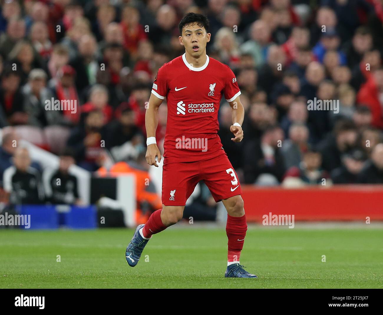 Wataru Endo of Liverpool. - Liverpool v Union Saint-Gilloise, UEFA ...