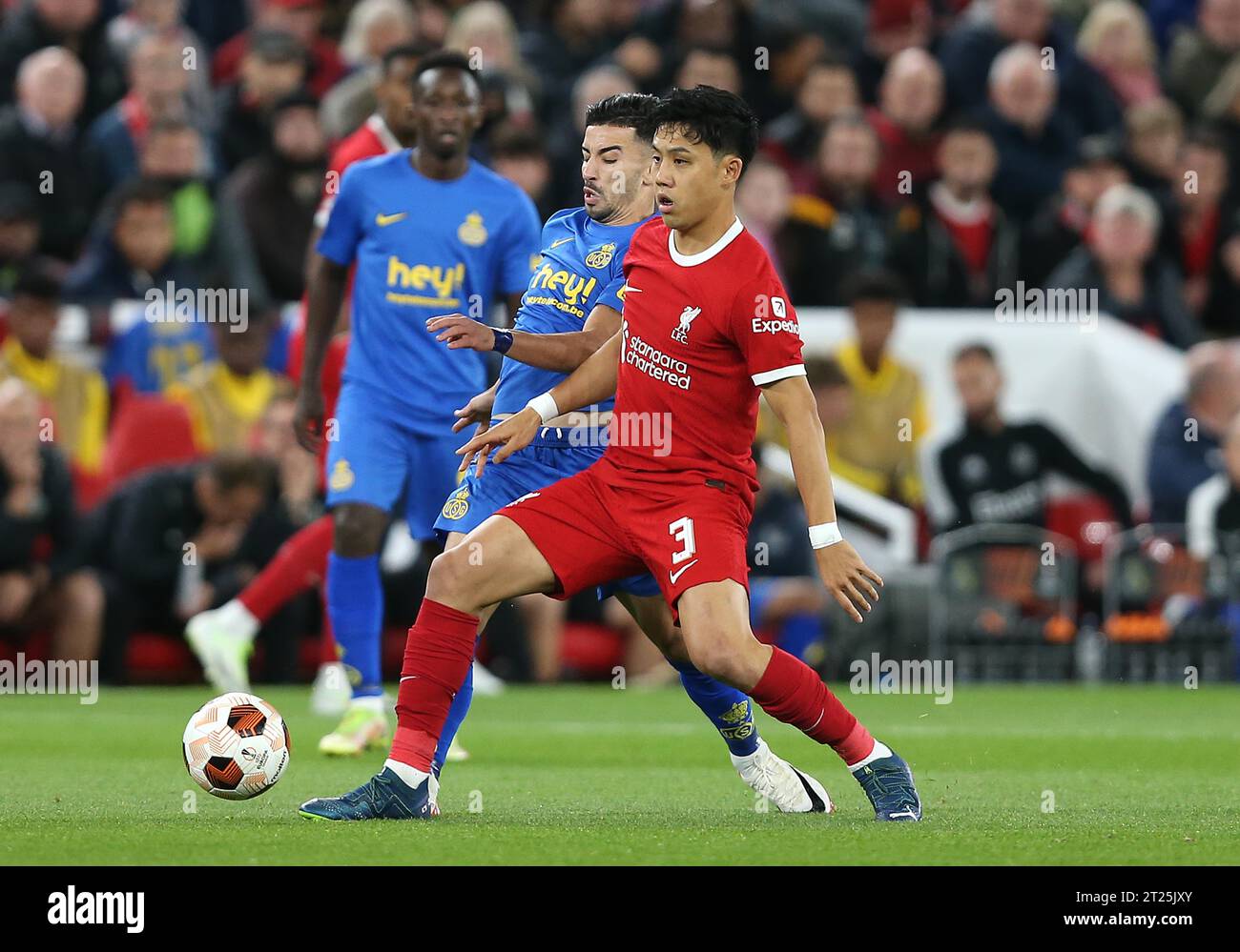 Wataru Endo of Liverpool. - Liverpool v Union Saint-Gilloise, UEFA ...