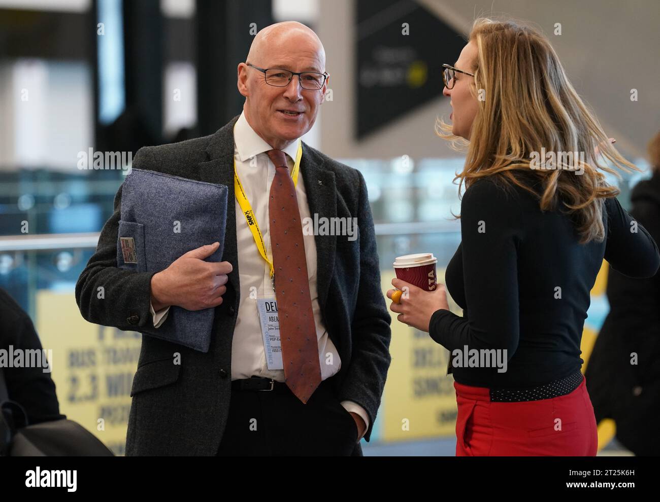 John Swinney MSP, former deputy first minister arrives at the entrance ...