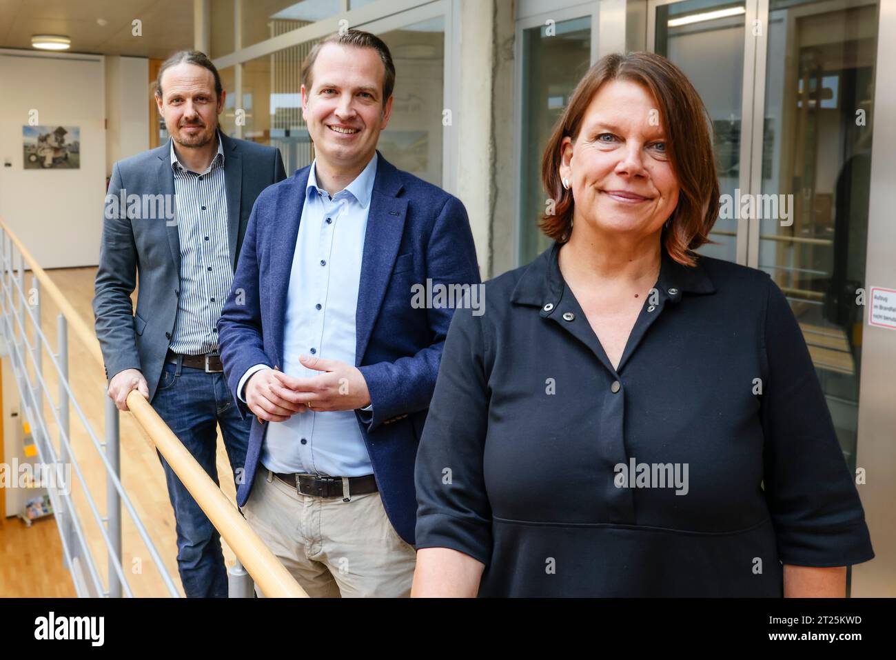 Heide, Germany. 09th Oct, 2023. Prof. Dr. Oliver Opel (l-r), Prof. Dr ...