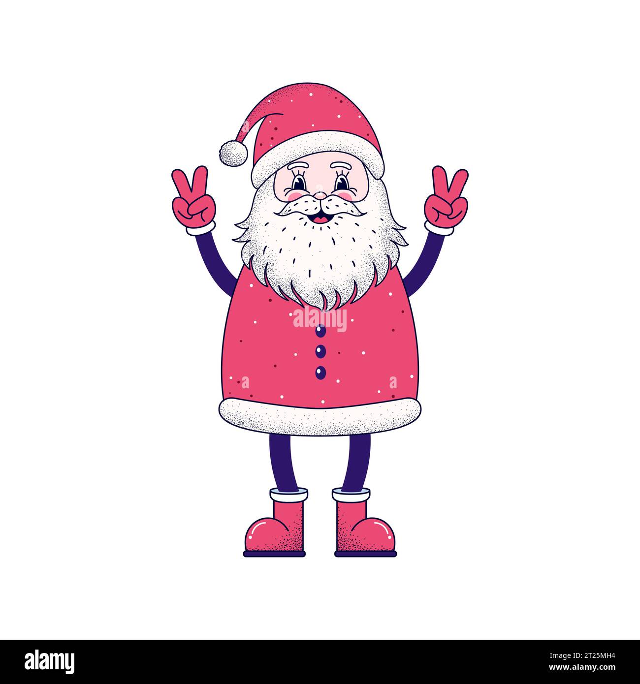 Happy Santa Claus Stock Vector Image & Art - Alamy
