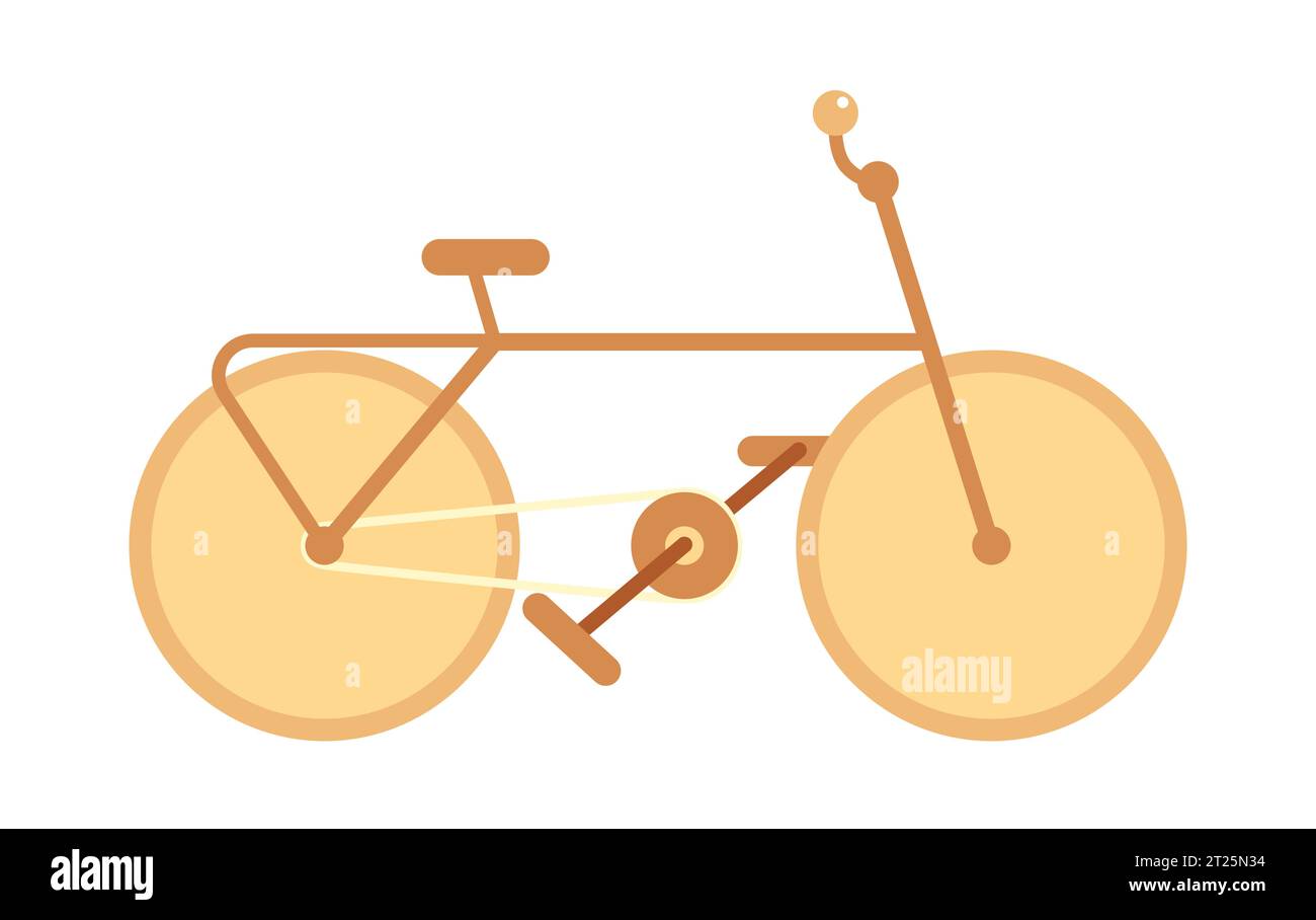 Sport Bicycle Semi Flat Colour Vector Object Stock Vector Image And Art