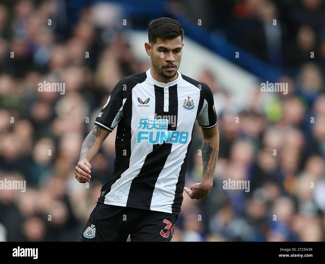 Bruno Guimaraes of Newcastle United against Chelsea. - Chelsea v ...