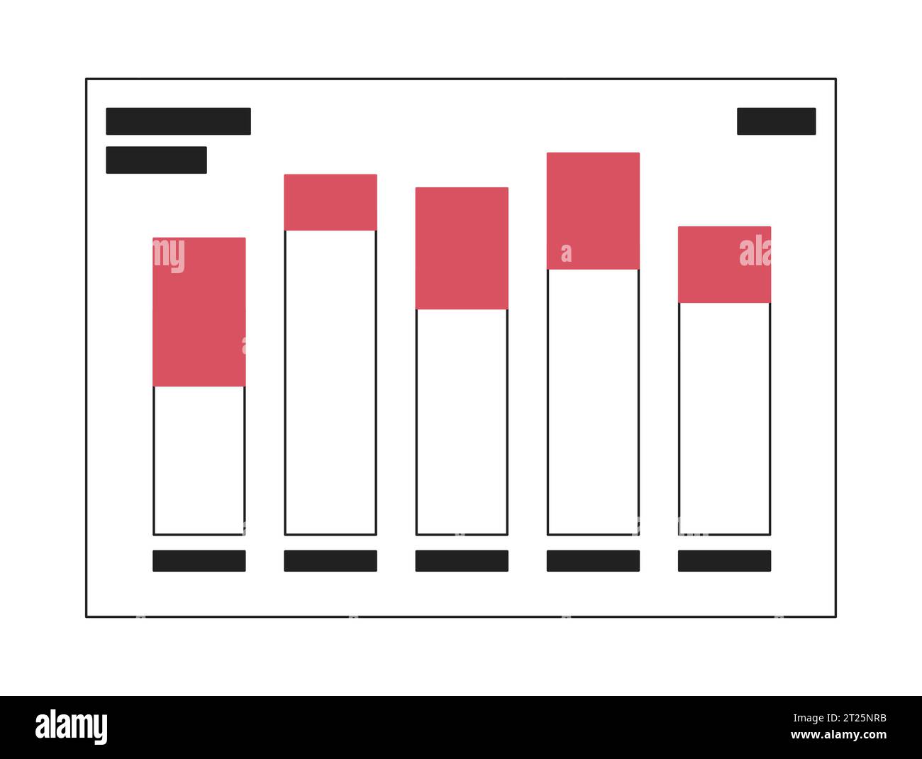 Accounting Bar Graph Black And White 2d Cartoon Object Stock Vector Image And Art Alamy