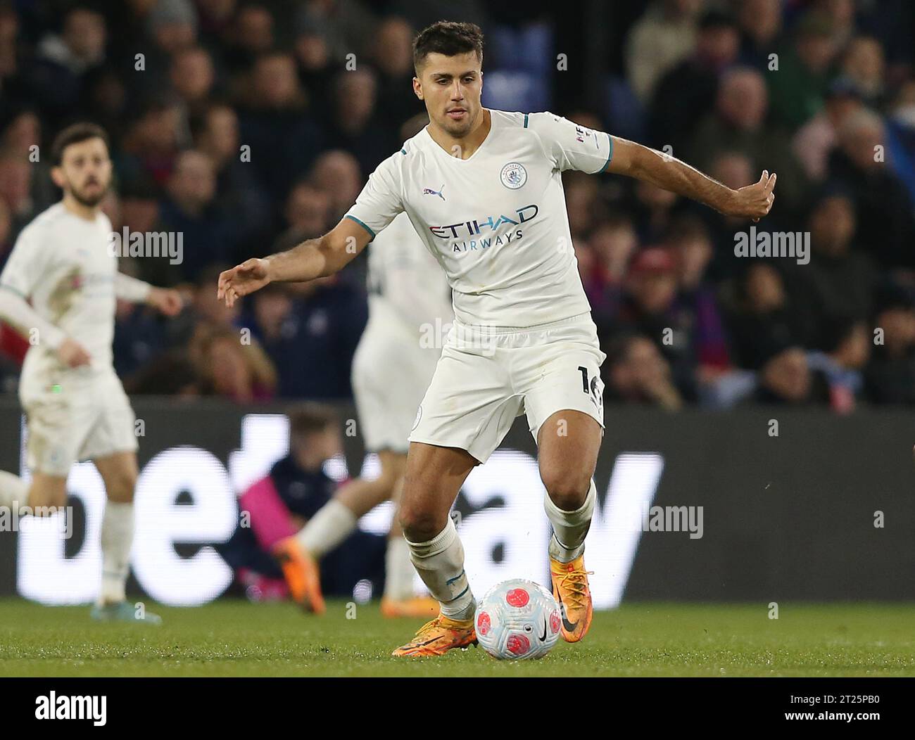 Rodri of Manchester City on the ball against Crystal Palace. - Crystal ...